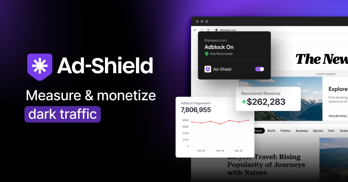 Ad-Shield: ダークトラフィックを、収益に。